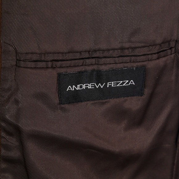 Andrew Fezza | Suits & Blazers | Andrew Fezza 3 Button Faux Suede Brown ...